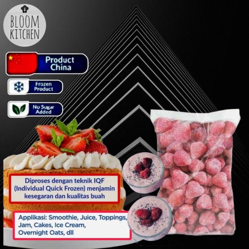 Jual STRAWBERRY FROZEN PREMIUM 1kg Import | Shopee Indonesia