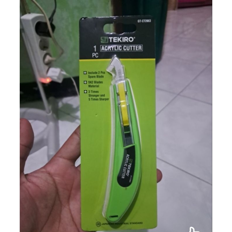 Jual Tekiro Pisau Acrylic 10mm / Cutter Acrylic 10mm / Pisau Akrilik ...