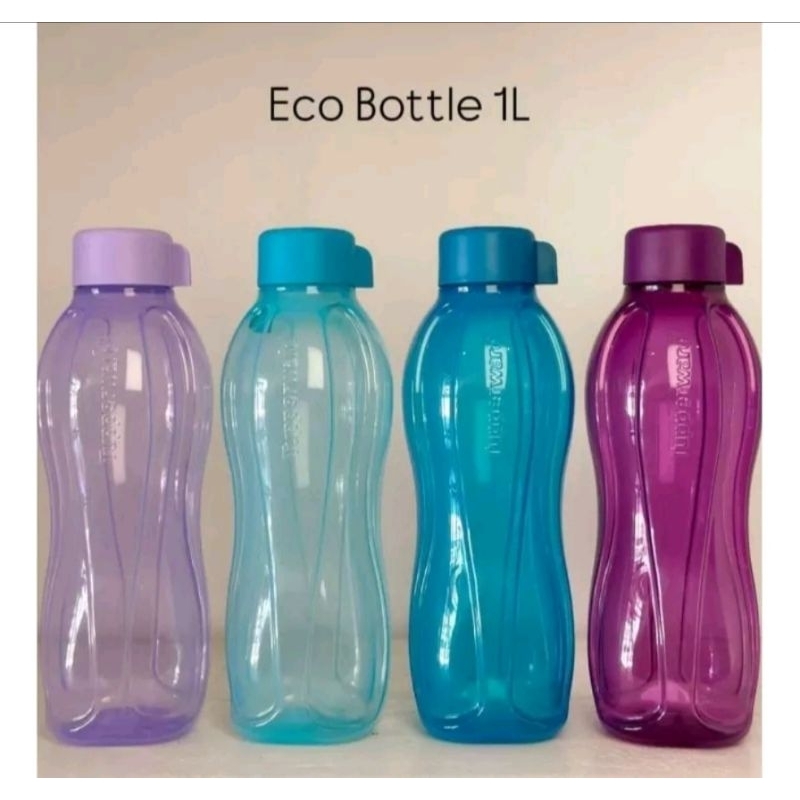 Jual Botol minum eco family tupperware 1 liter tutup ulir / putar 1 pcs | Shopee Indonesia