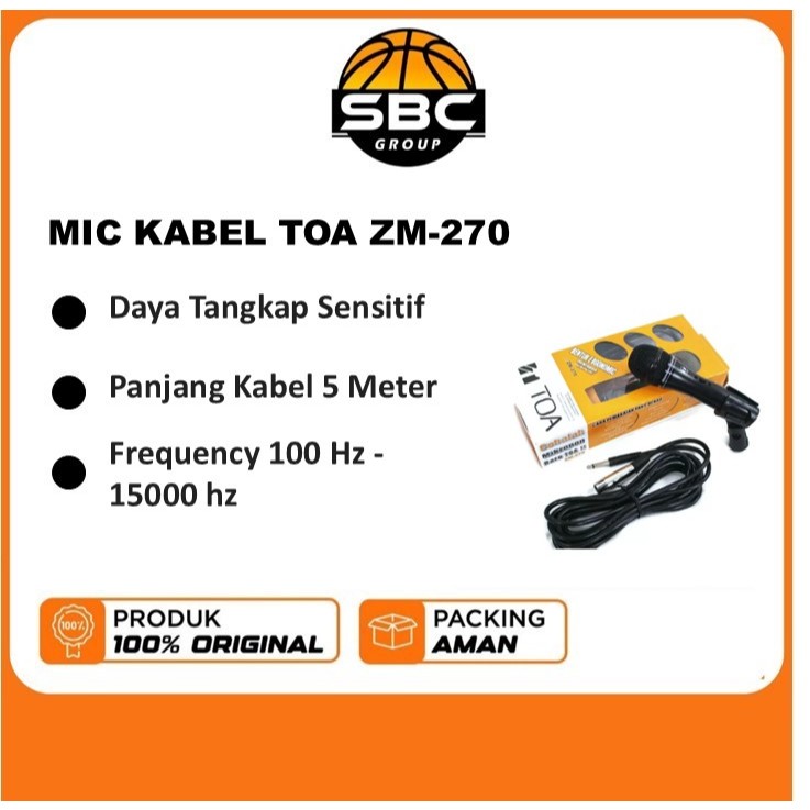 Jual MIC KABEL TOA ZM-270 | Shopee Indonesia