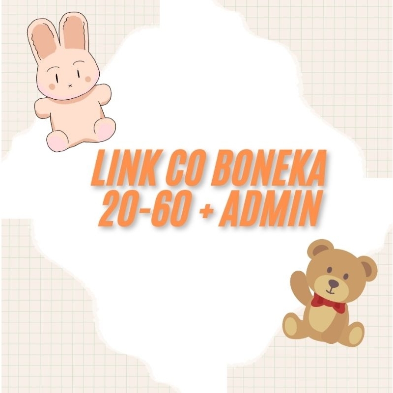 Jual link co boneka 10-60k + admin | Shopee Indonesia
