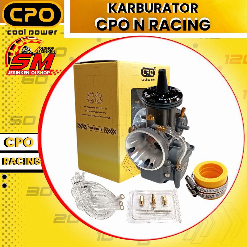 Jual Karburator Racing Cpo N Gen 2 Black Seris 24/26/28/30/32/34 Original | Shopee Indonesia