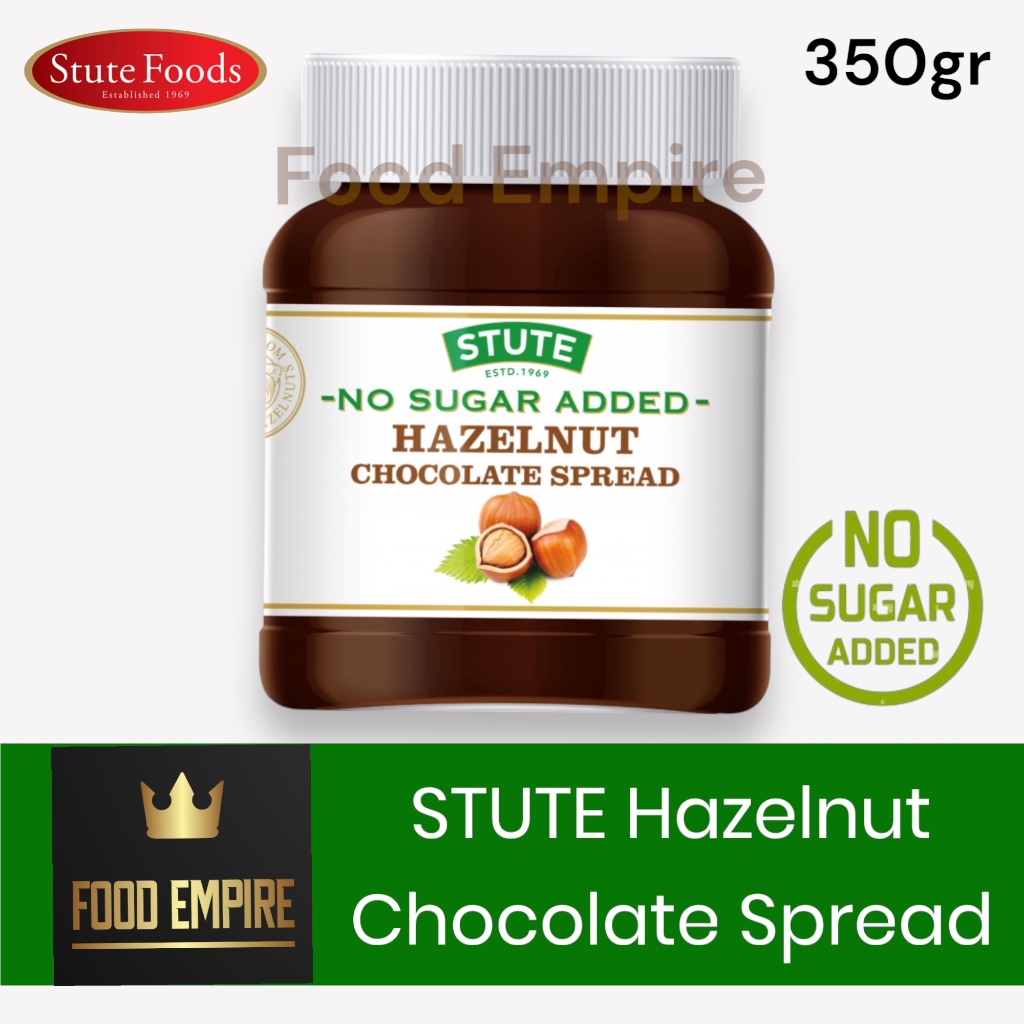 Jual STUTE Hazelnut Chocolate Spread 350 gr | No Sugar Added | Selai ...