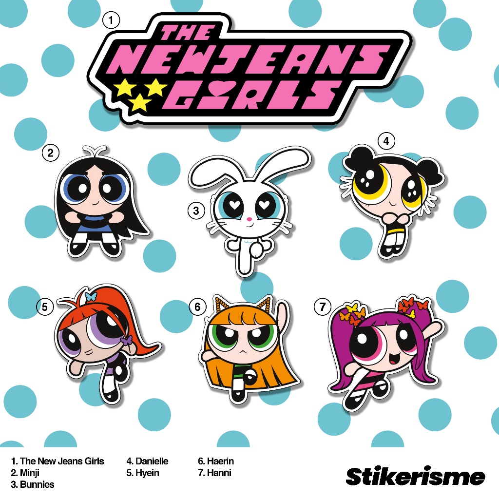 Jual Sticker New Jeans x The Powerpuff Girls | Shopee Indonesia