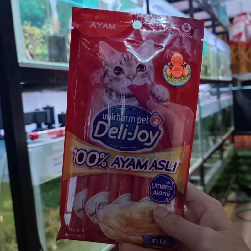 Jual PROMO TERMURAH DELIJOY 14GRAM x 4PCS SNACK CREAMY TREATS CAT ...
