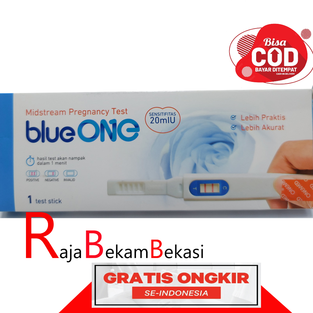Jual Tespek Blue One Midstream Onemed - Test Hamil Stick Midstream One ...