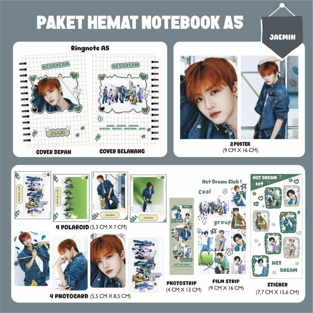 Jual (PACKING BOX) PAKET HEMAT NOTEBOOK A5 NCT DREAM - DREAM ESCAPE ...