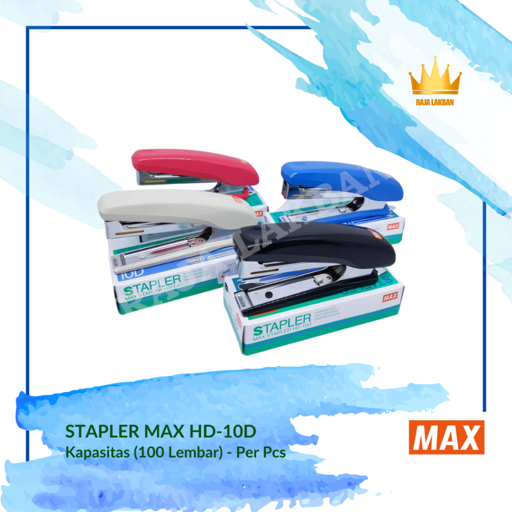 Jual Stapler Staples Hekter Cekrekan Max HD-10D - Pcs | Shopee Indonesia
