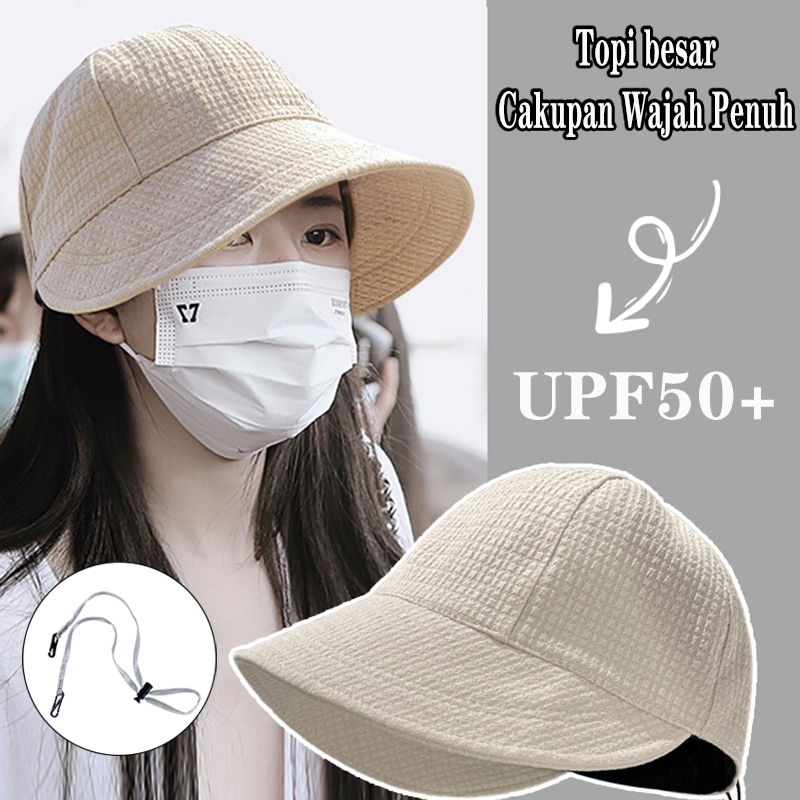 Jual Topi Wanita Korea Style Topi Pantai Wanita Topi Bucket Wanita Anti UV Fashion Topi Olahraga ...