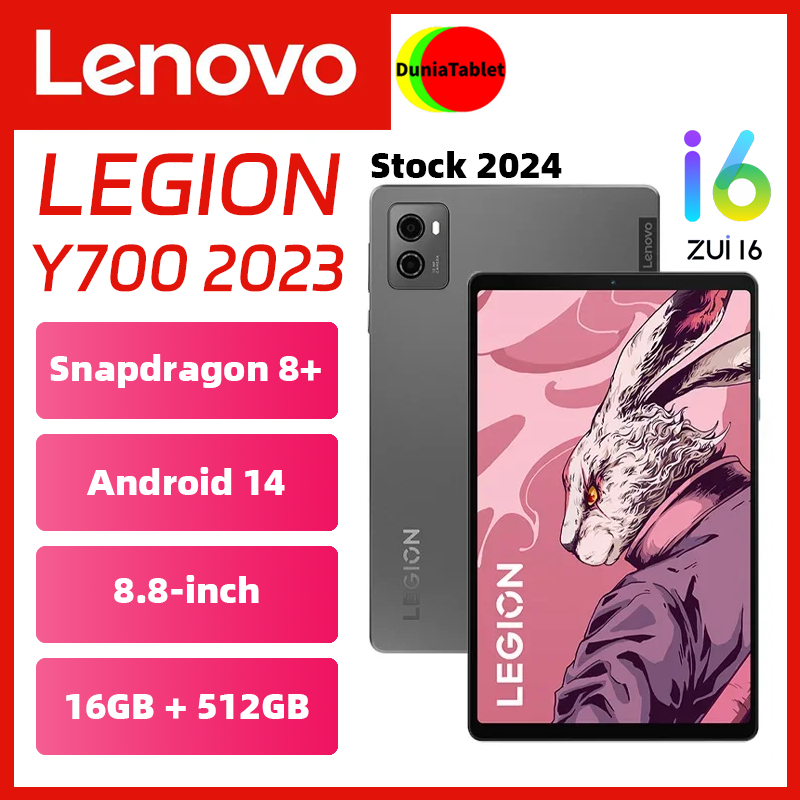 Jual Lenovo Legion Y700 2023 Tablet Gaming 16/512GB 8.8" 8+Gen1 144Hz Android 13 ZUI | Shopee ...