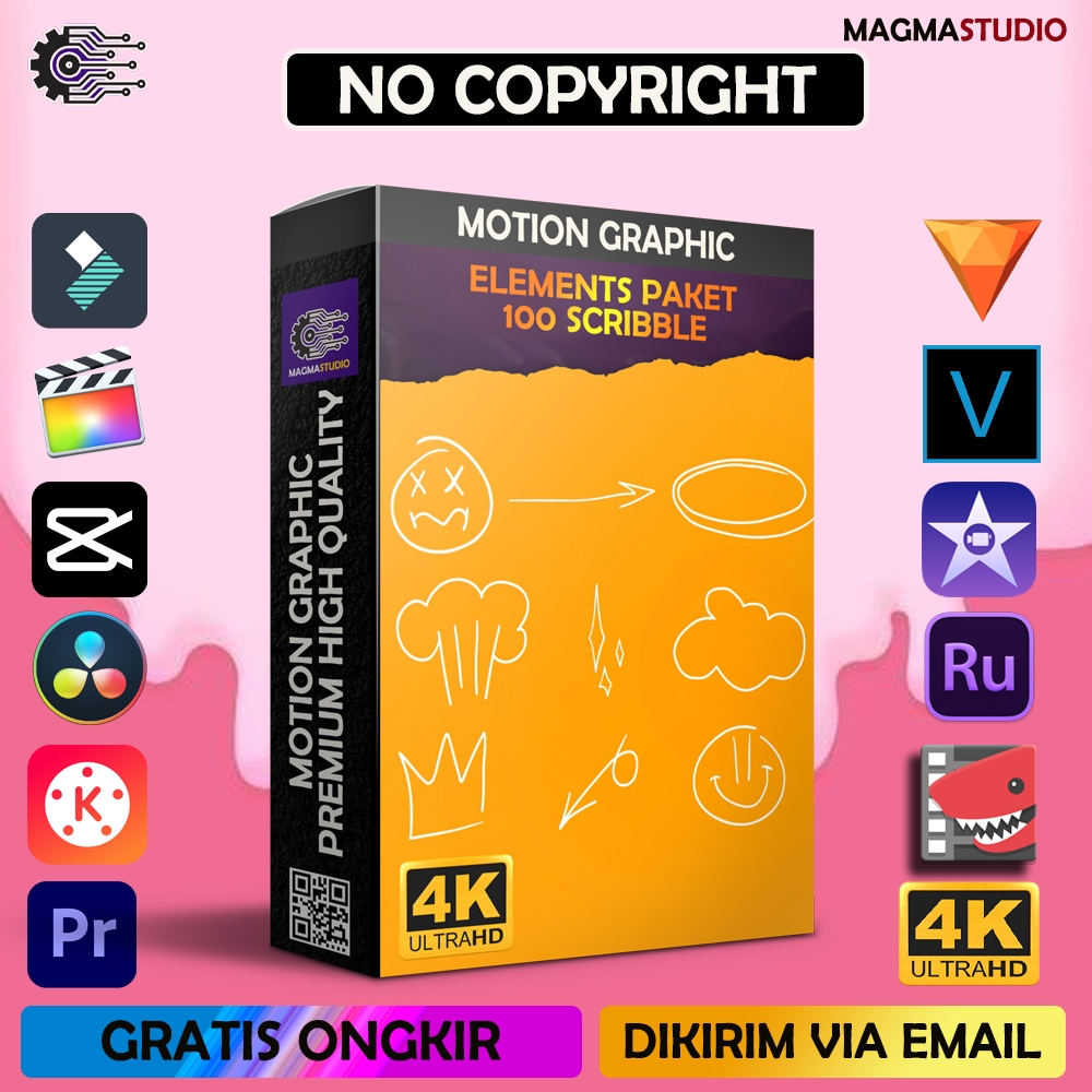 Jual MOTION GRAPHIC ! PAKET 100 SCRIBBLE ELEMENT PREMIIUM - Pelengkap Editing Video Tinggal DRAG ...