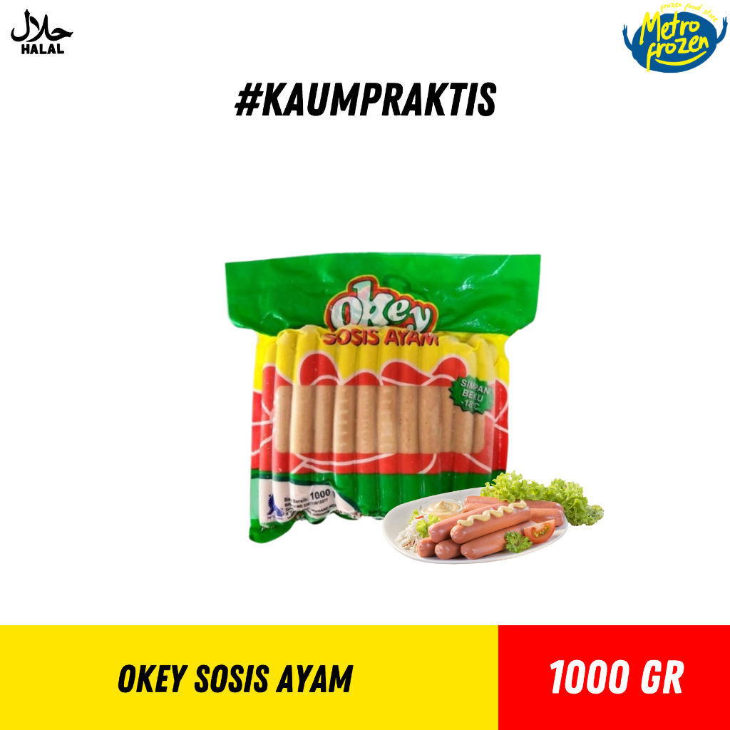 Jual Okey Sosis Ayam 500gr & 1kg //sosis goreng hemat //sosis best ...