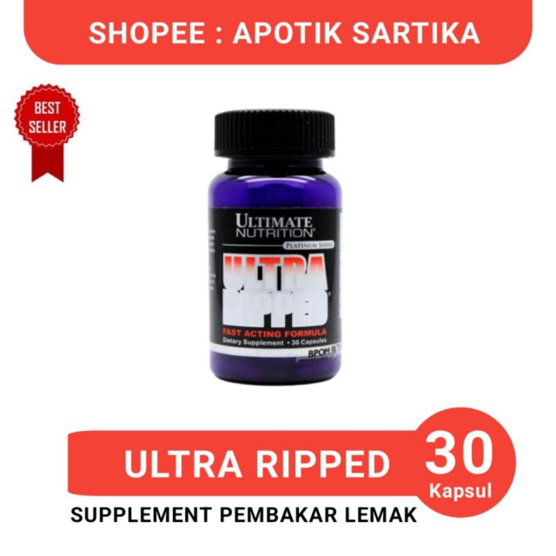 Jual Suplemen Pembakar Lemak Pembentuk Otot Tubuh ULTRA RIPPED Asli ...