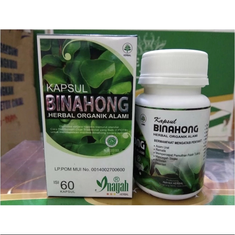 Jual Kapsul Binahong Herbal organik alami 60 kapsul untuk penyembuhan luka ASLI | Shopee Indonesia