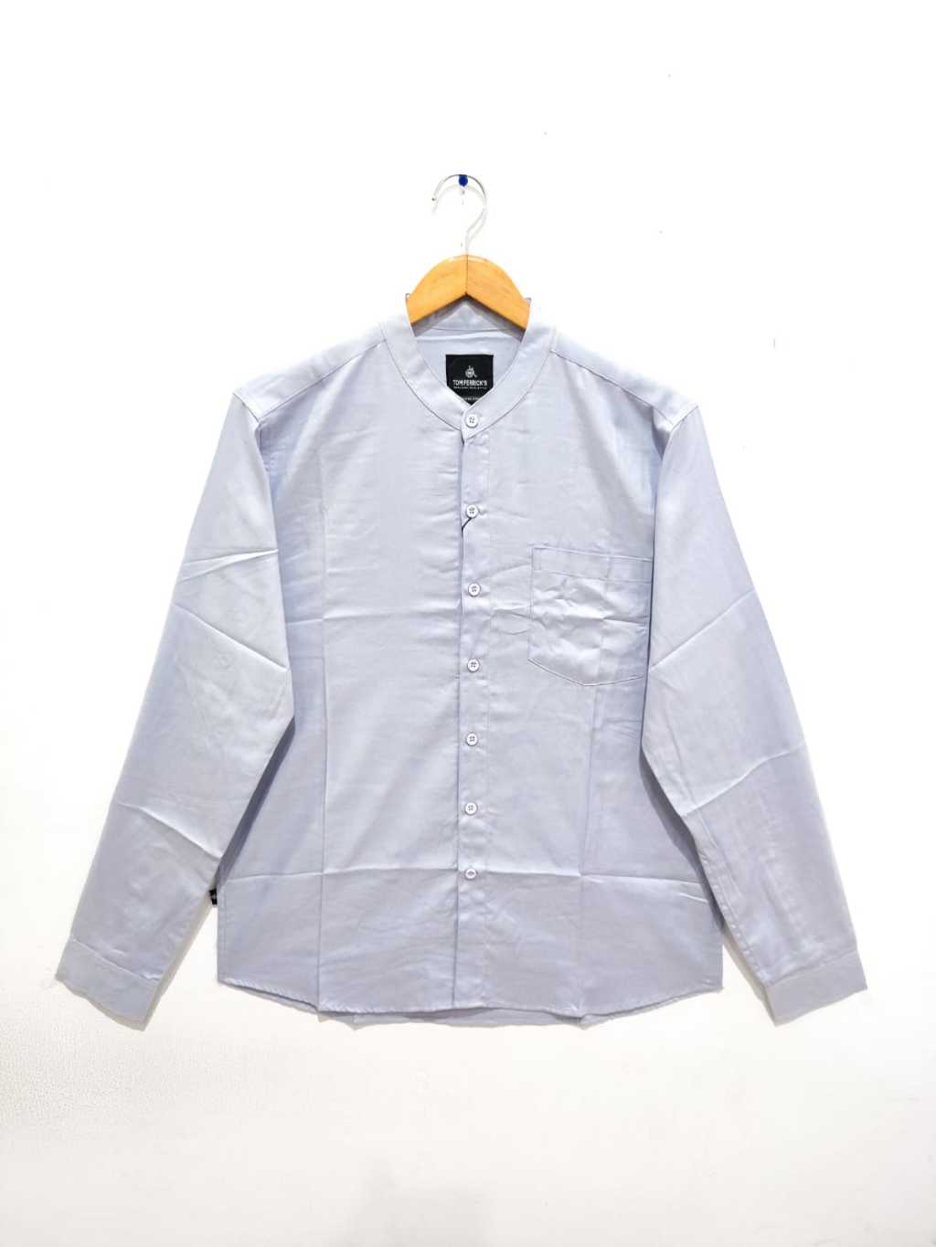 Jual TOM FERRICK'S Kemeja Koko Pria Kerah Shanghai Biru Muda 983059RCD ...