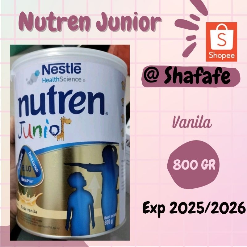 Jual Susu Nutren Junior 800 gram Vanila Exp 2026 | Shopee Indonesia
