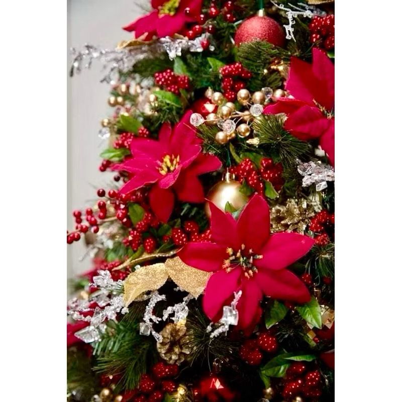 Jual Hiasan Dekorasi BUNGA Pohon Natal, Christmas Tree, Gift Set ...