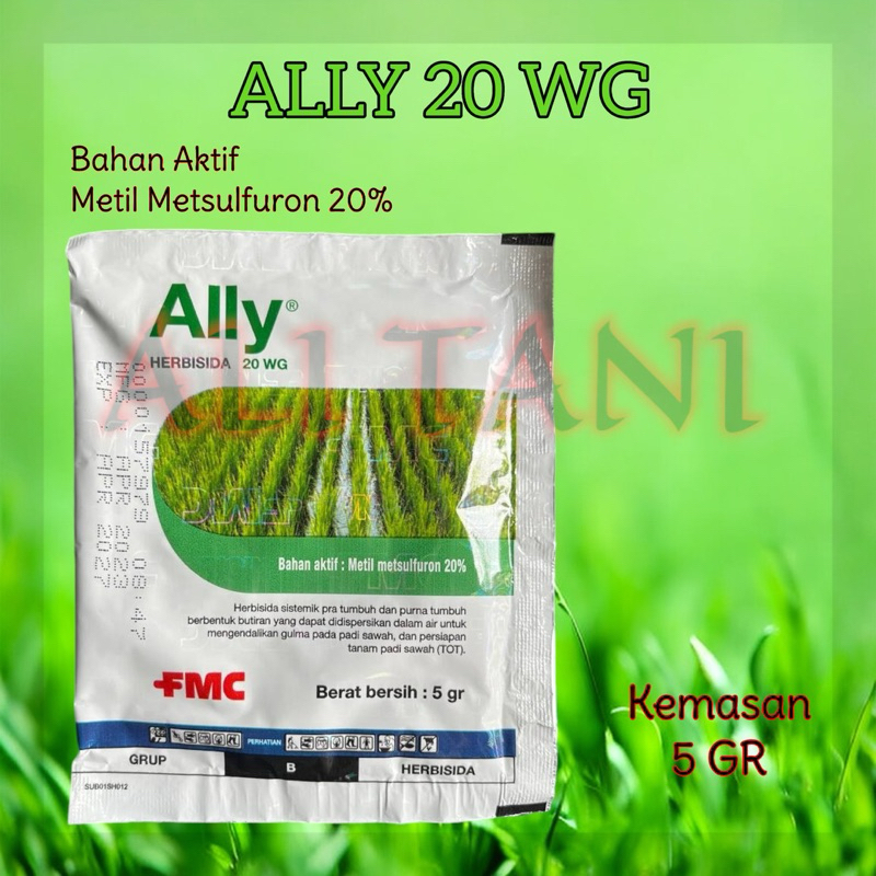 Jual ALLY 20 WG Kemasan 5 GR Herbisida Sistemik Pra dan Purna Tumbuh ...