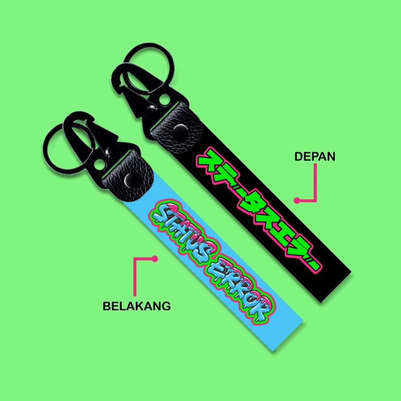 Jual GANTUNGAN KUNCI PREMIUM STATUS ERROR PREMIUM LOGO KANJI KEYCHAIN ...