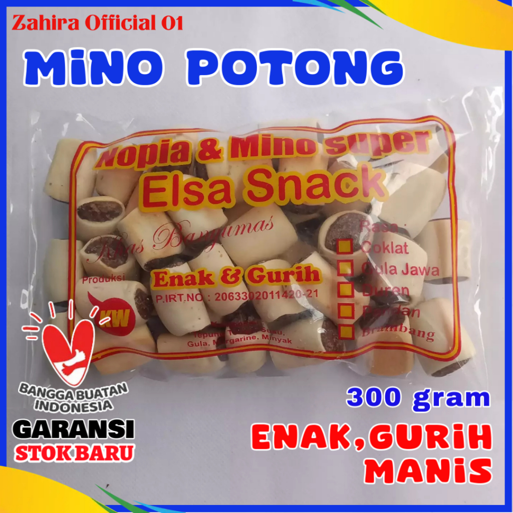 Jual Kue Mino Potong Nopia Coklat Oleh oleh Khas Banyumas 300gram ...