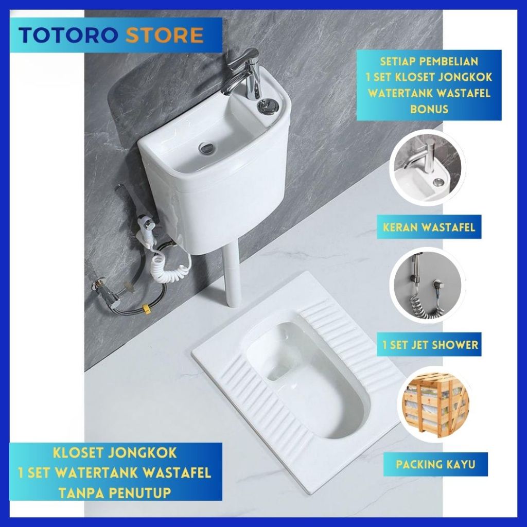 Jual [TOTORO STORE] FREE PACKING KAYU Wc Jongkok, Kloset Jongkok ...