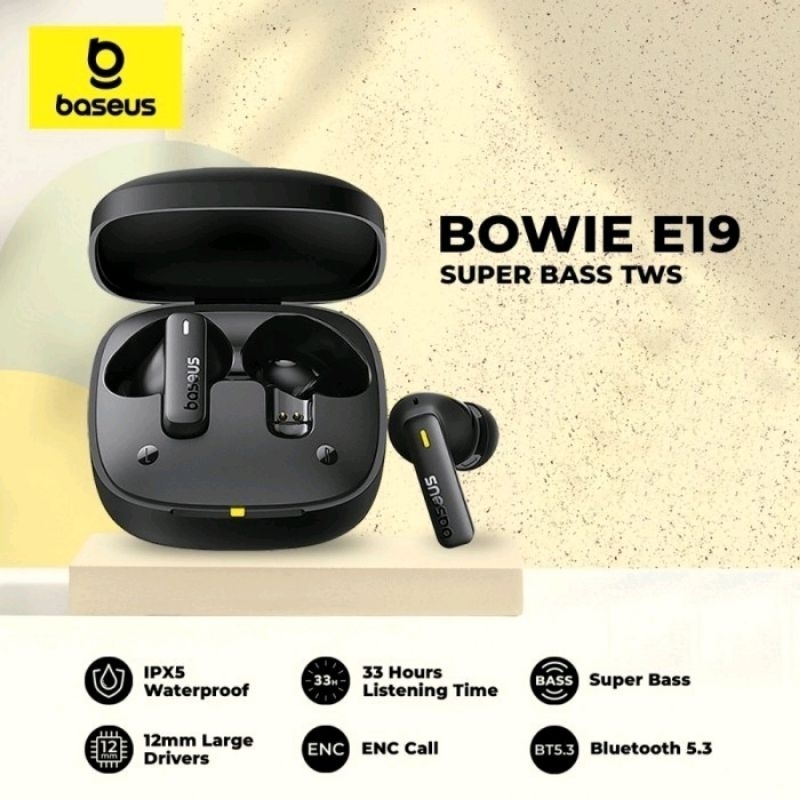 Jual Baseus E19 TWS ENC True Wireless Earbuds IPX5 | Shopee Indonesia