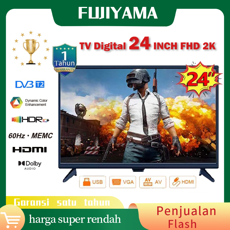 Jual TV Digital 24 inch - TV LED FHD 2K - Layar S - HDR10 - Dolby AUDIO ...