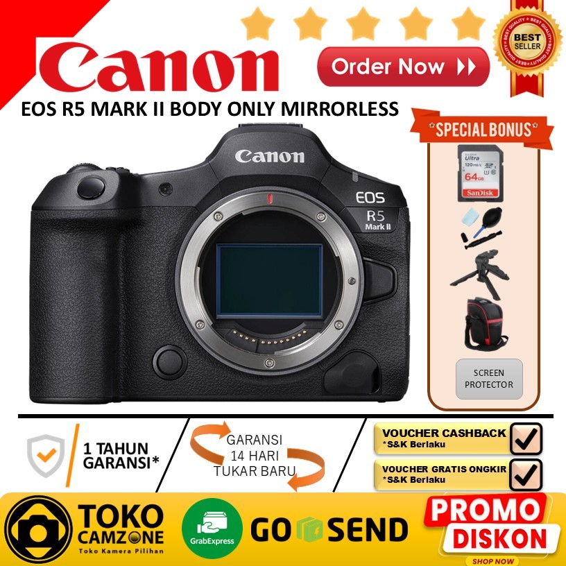 Jual Canon EOS R5II Body Only Canon R5 Mark 2 EOS R5 II Mirrorless ...