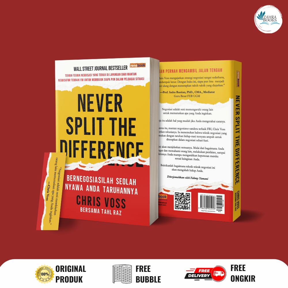 Jual BUKU NEVER SPLIT THE DIFFERENCE : Bernegosiasilah Seolah Nyawa Anda Taruhannya by Chris ...