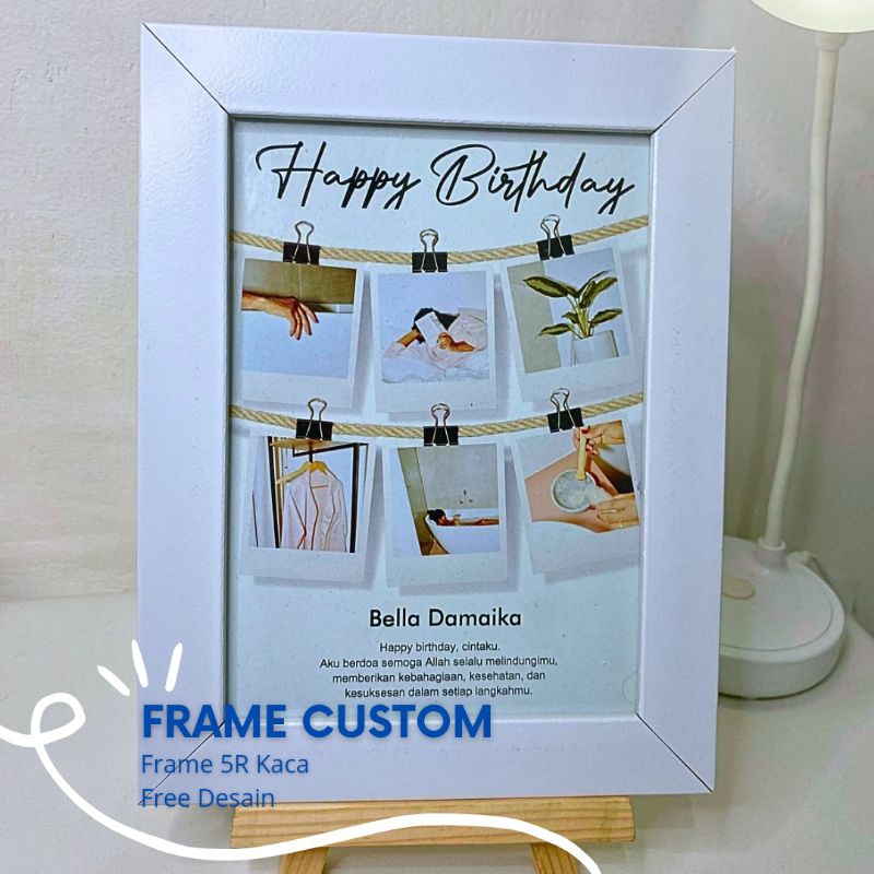 Jual Kado ulang tahun Gift Ultah Pacar / Cetak Frame Foto Plus Bingkai ...