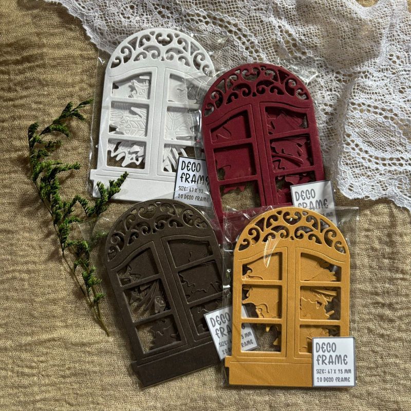 Jual khalishop - 20pcs deco paper frame, deco paper, kertas deco bentuk ...