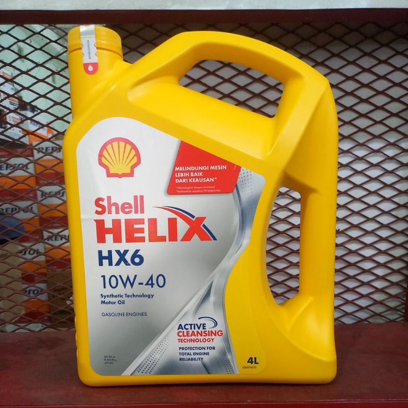 Jual Shell Helix HX6 10W-40 Oli Mobil [4 L] | Shopee Indonesia