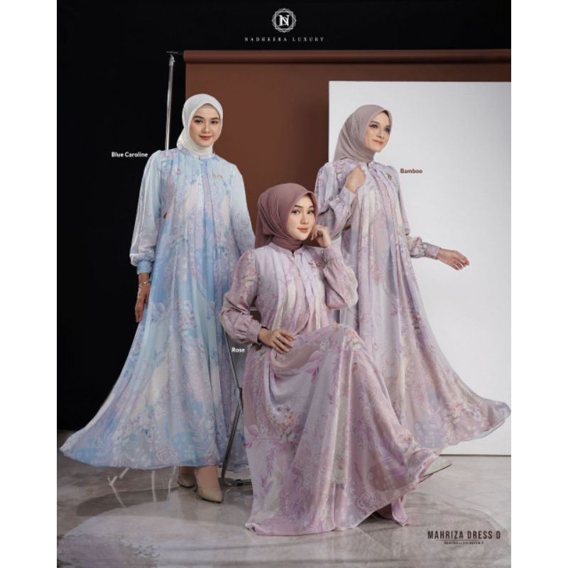 Jual GAMIS NADHEERA COD MAHRIZA DRESS D BY NADHEERA LUXURY | Shopee Indonesia