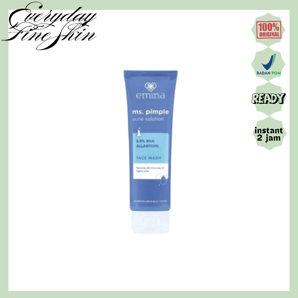Jual EMINA Ms Pimple Acne Solution Face Wash 50ml BPOM | Shopee Indonesia