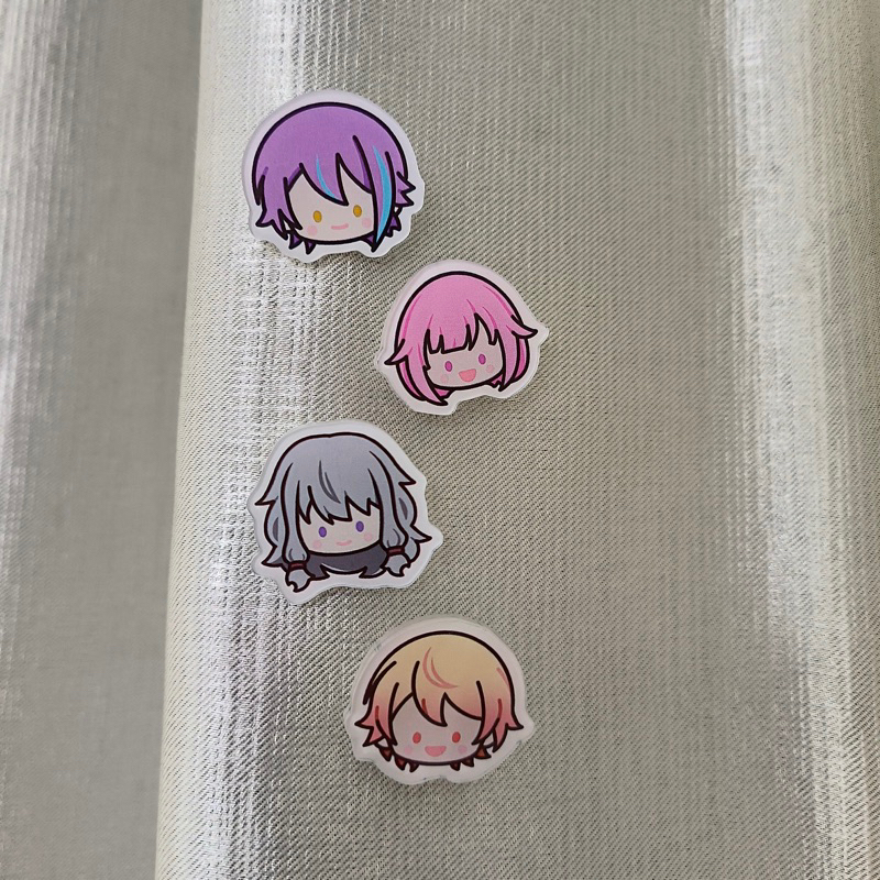 Jual wonderland x showtime acrylic pins (rui, emu, nene, tsukasa ...