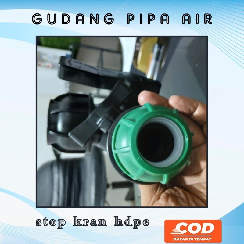 Jual stop keran hdpe atau ball valve hdpe ukuran 1/2 inch atau 20mm ...