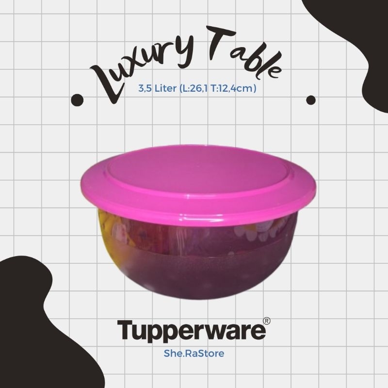 Jual Luxury Table Collection Tupperware 3,5 Liter | Shopee Indonesia
