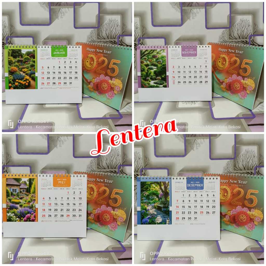 Jual KALENDER MEJA TAMAN BUNGA 2025 | Shopee Indonesia
