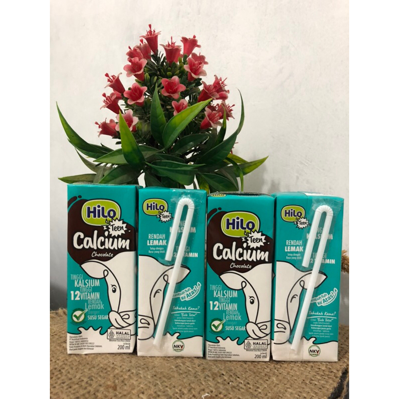 Jual Hilo teen calcium chocolate Rtd 4 x 200 ml-minuman susu rasa ...