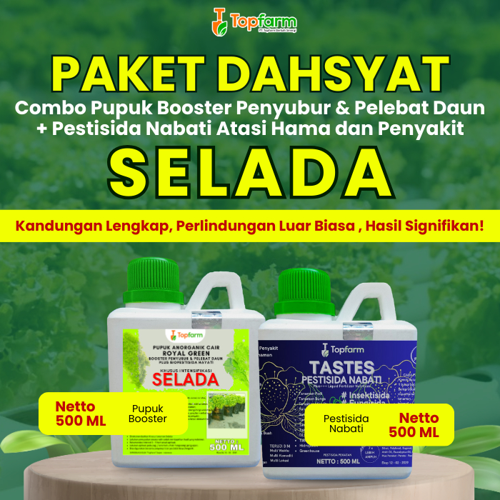 Jual Pupuk Pestisida Topfarm / Pupuk Penyubur Daun Selada / Pupuk Untuk ...