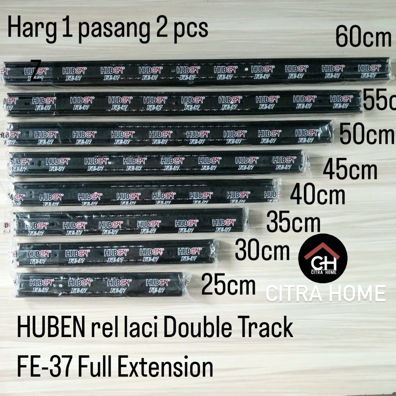 Jual Huben Rel Laci Double Track FE-37 Full Extension | Shopee Indonesia