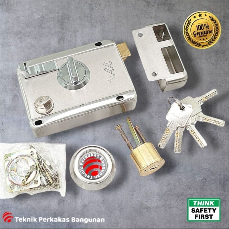 Jual Kunci otomatis stainless anti karat pintu besi gerbang pinttu ...