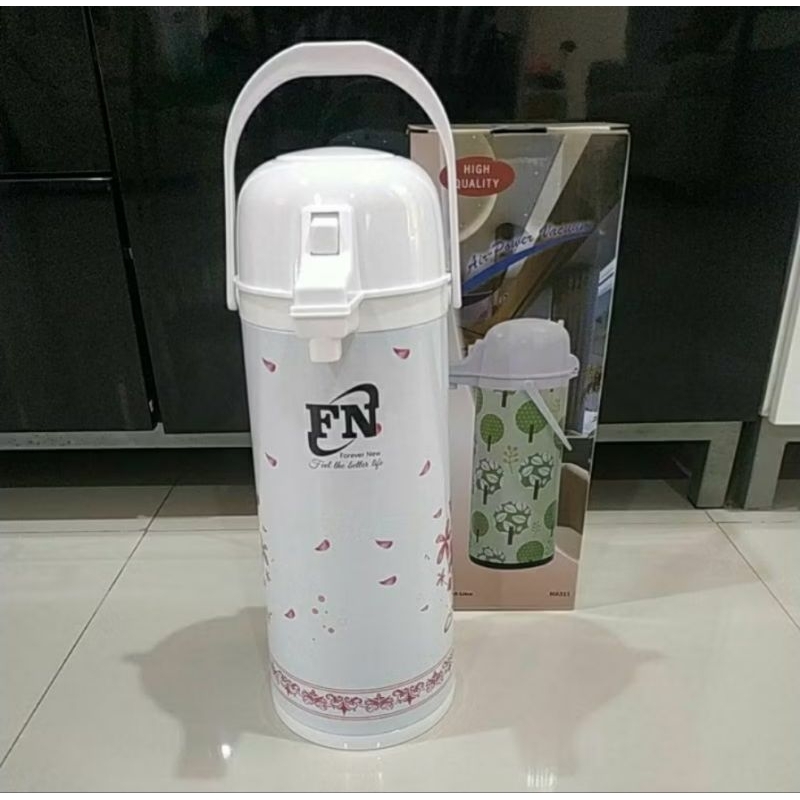 Jual AIR POT MOTIF BUNGA FN 1,9 LITER termos pencet fn termos tekan fn ...