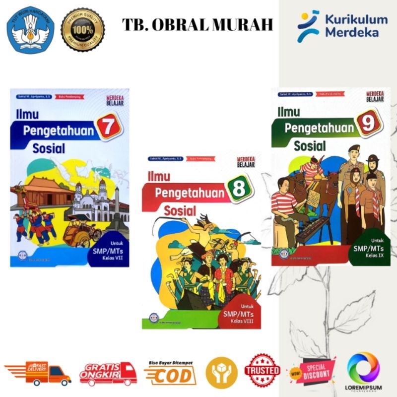 Jual BUKU SISWA IPS (GOS) GLOBAL OFFSET SEJAHTERA KELAS 7, 8, 9 SMP/MTS KURIKULUM MERDEKA ...