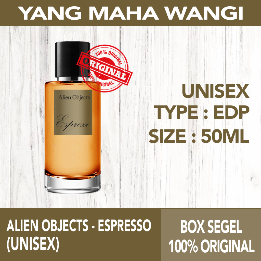 Jual PARFUM ORIGINAL ALIEN OBJECTS ESPRESSO EDP 50ML FOR UNISEX (BOX ...