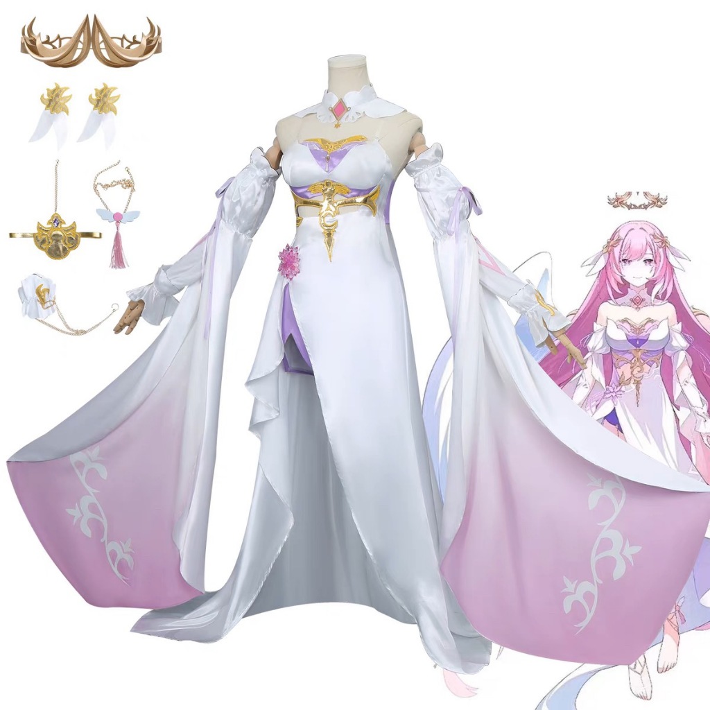 Jual Game Honkai Impact 3 Elysia Cosplay Costume Angel Returns Powder ...