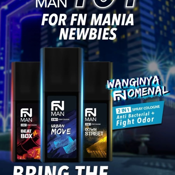 Jual FN MAN 2 IN 1 SPRAY COLOGNE 115ML | Shopee Indonesia