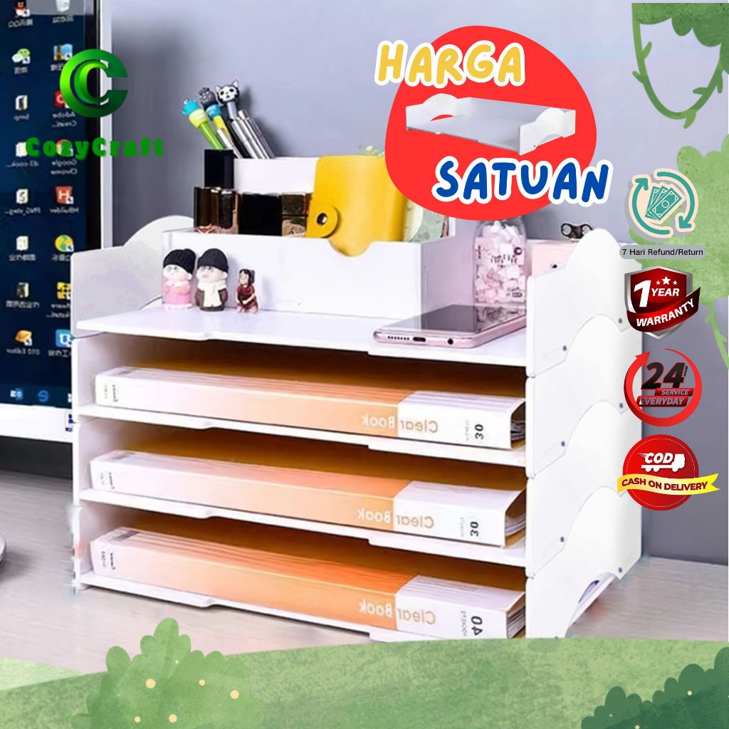 Jual CozyCraft - Organizer Tempat File Untuk Kertas HVS Rak Folder ...