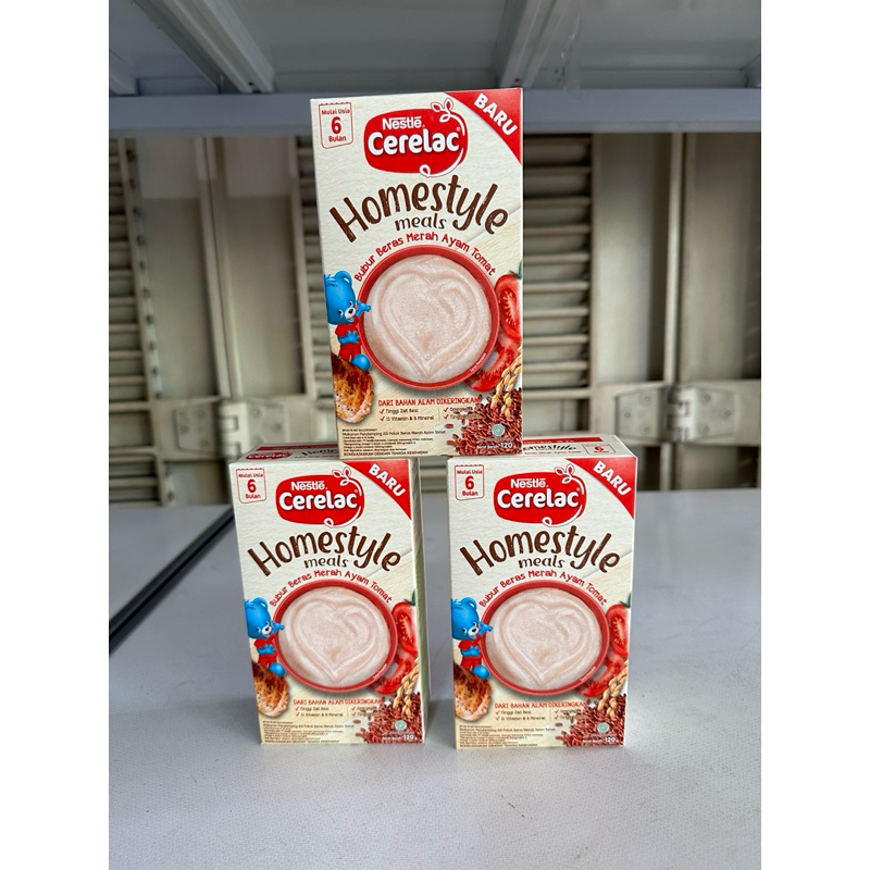 Jual Nestle Cerelac Homestyle Meal Bubur Beras Merah Ayam Tomat ...