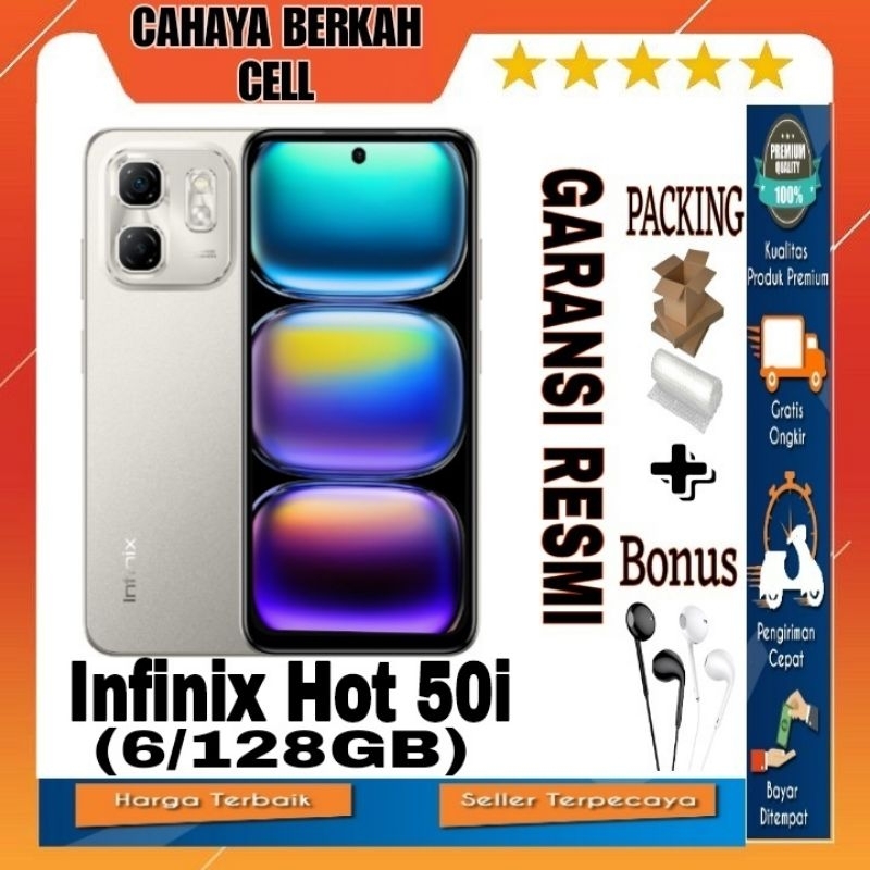 Jual Infinix Hot 50i Ram 6/128GB Garansi Resmi | Shopee Indonesia